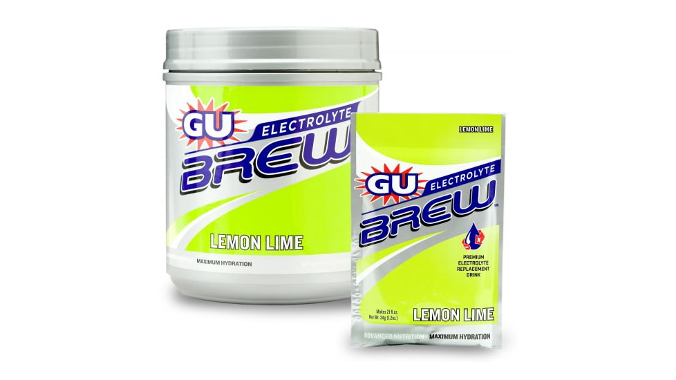 GU Lemon Lime Electrolyte Brew Packets | Free Shipping over $49!